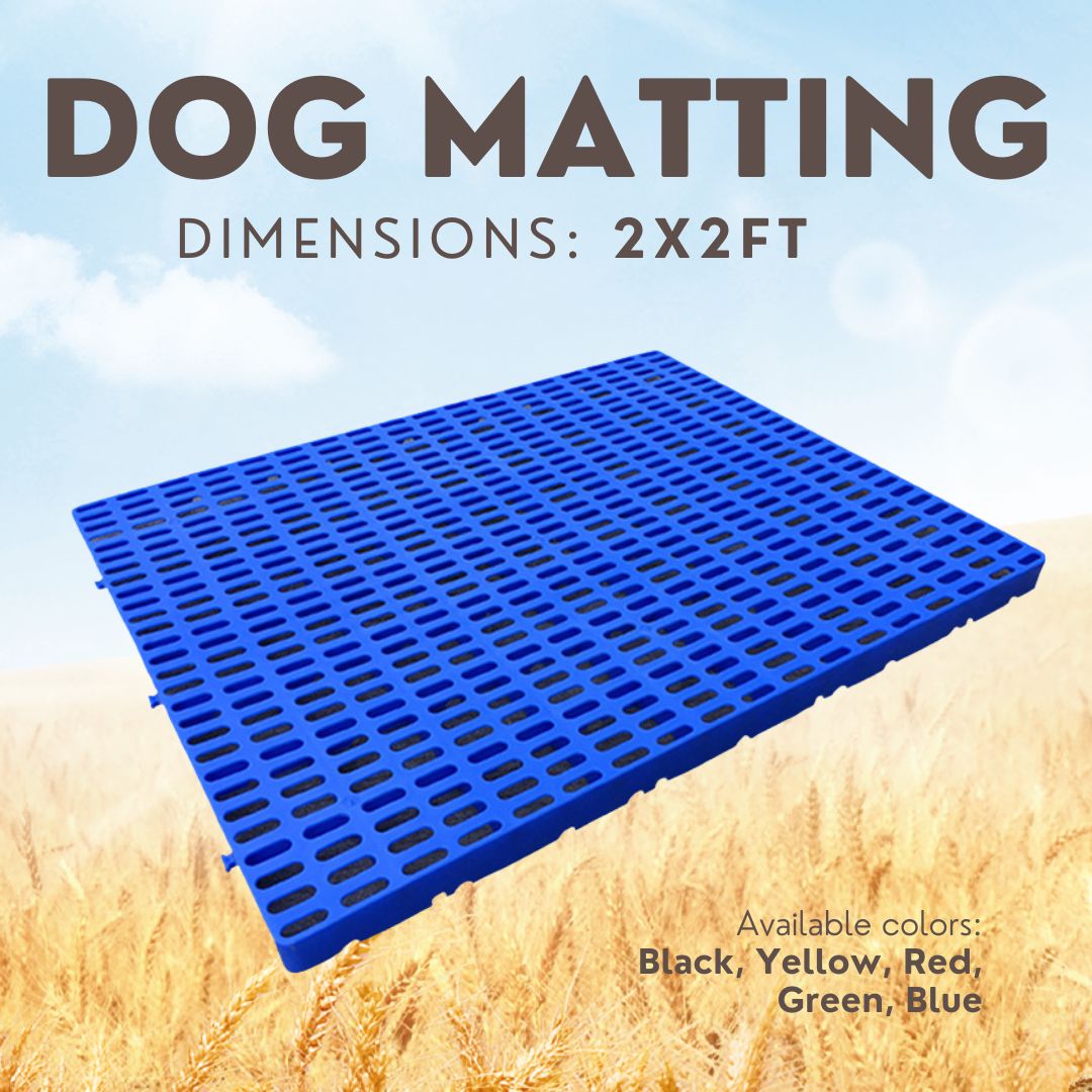 Heavy Duty Plastic Matting for Dog 2ft x 2ft Interlocking Square Pet ...