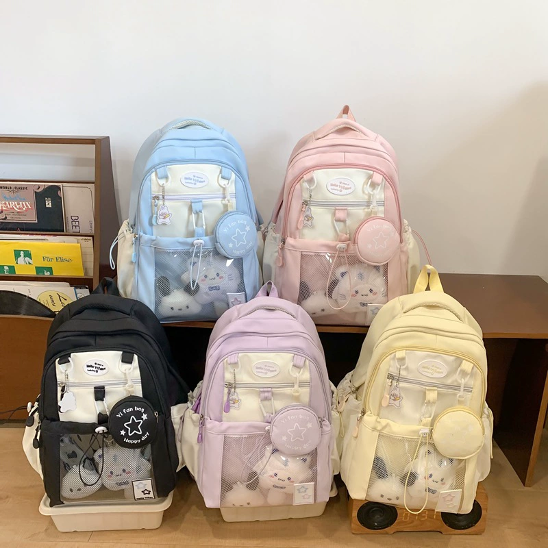 Middle School Student Backpack Large Capacity Schoolbag Waterproof ...