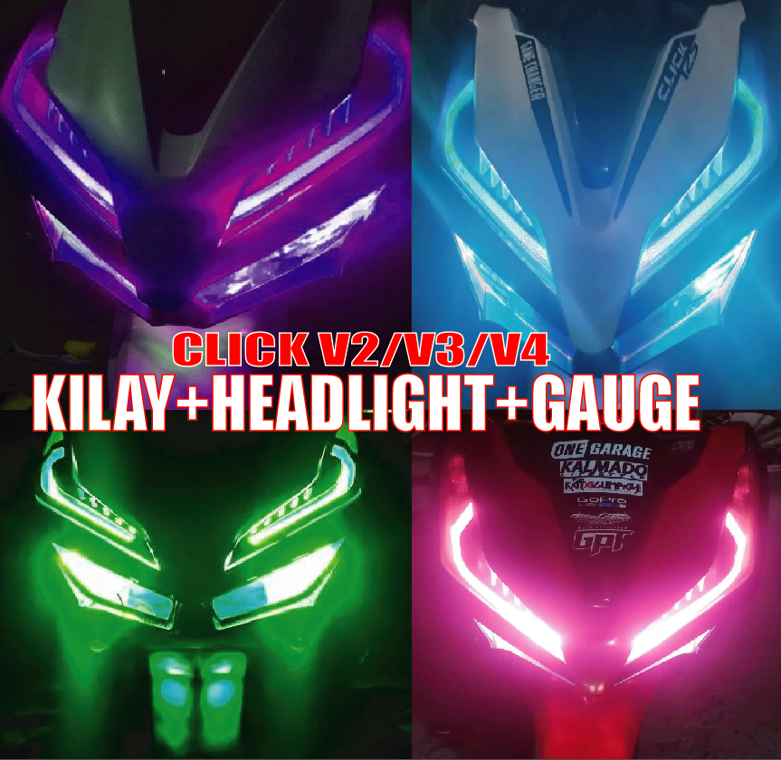 HONDA CLICK V4/ V2/V3 KILAY+HEADLIGHT TINT+GAUGE PROTECTOR W/ FREE ...