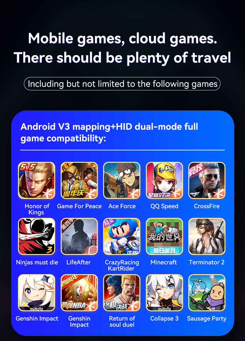 BSP D11/ D11S Mobile Gaming with Hall Effect Multi-Platform Wireless ...