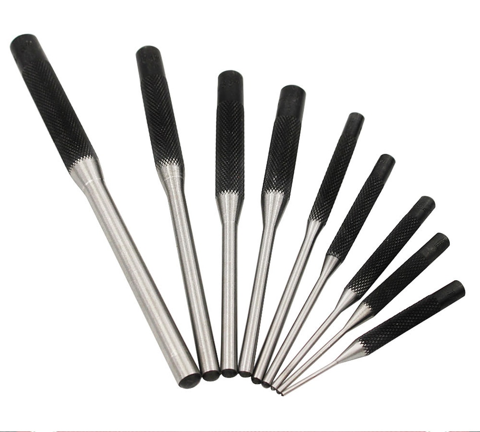 9-Piece Set-Up Punch Round Punch Pieces Roll Pin Punch Set Tool Bolt ...