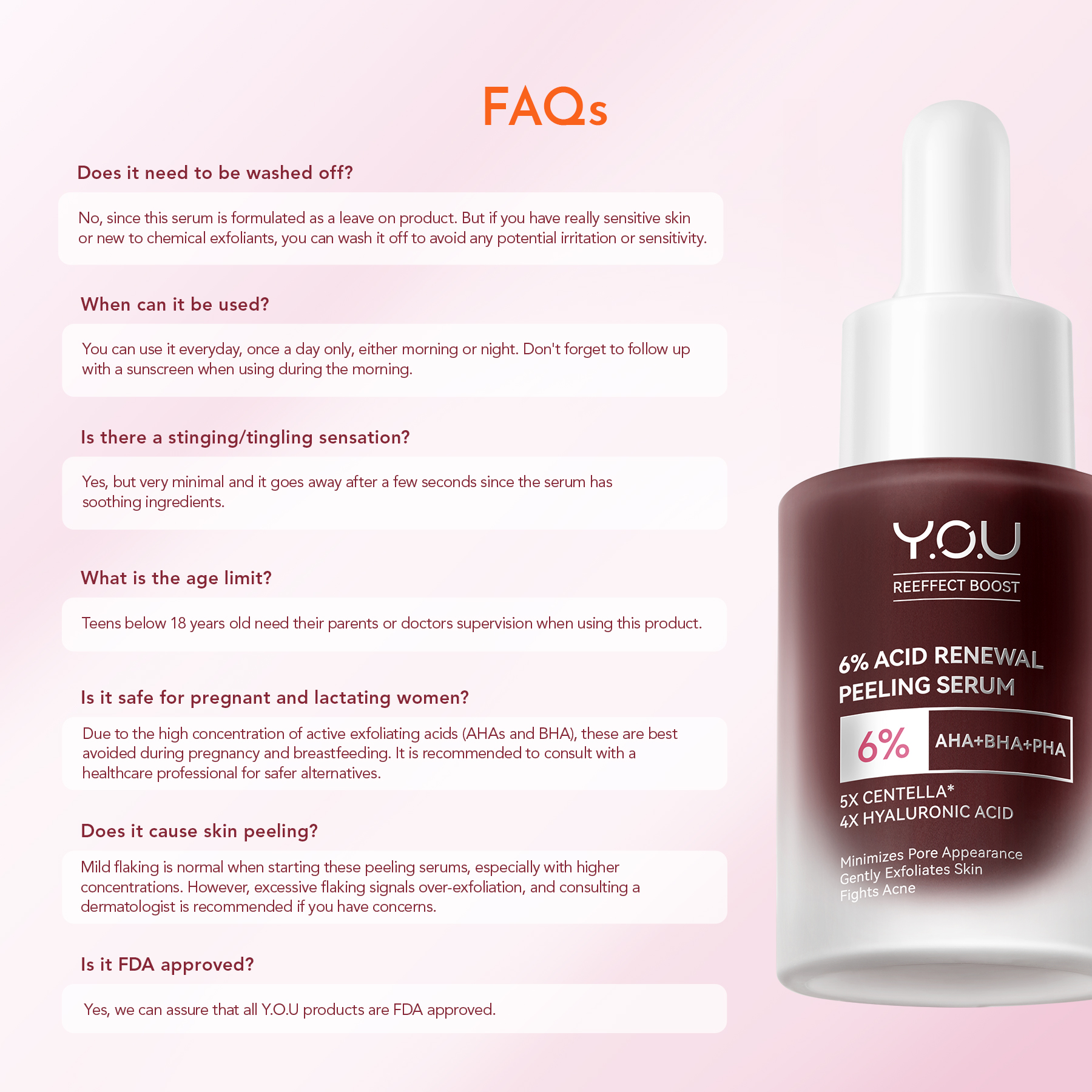 [BEST SELLING] YOU Reeffect Boost Acid Renewal Peeling Serum 6% / 12% ...