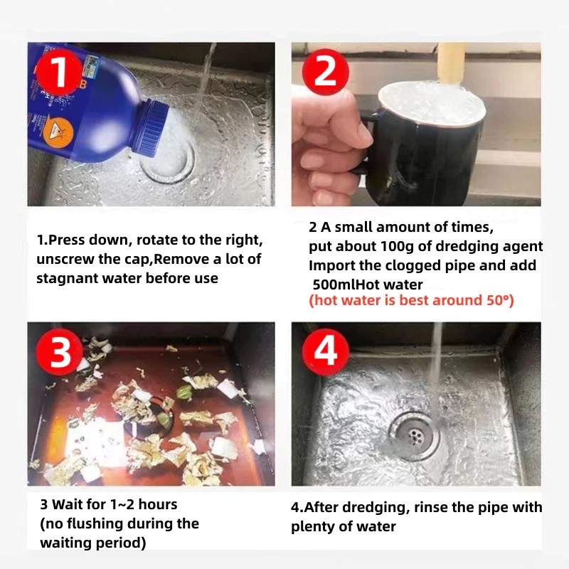 clogged remover drainage pipe declogger drainage Duty Pipe Dissolver ...