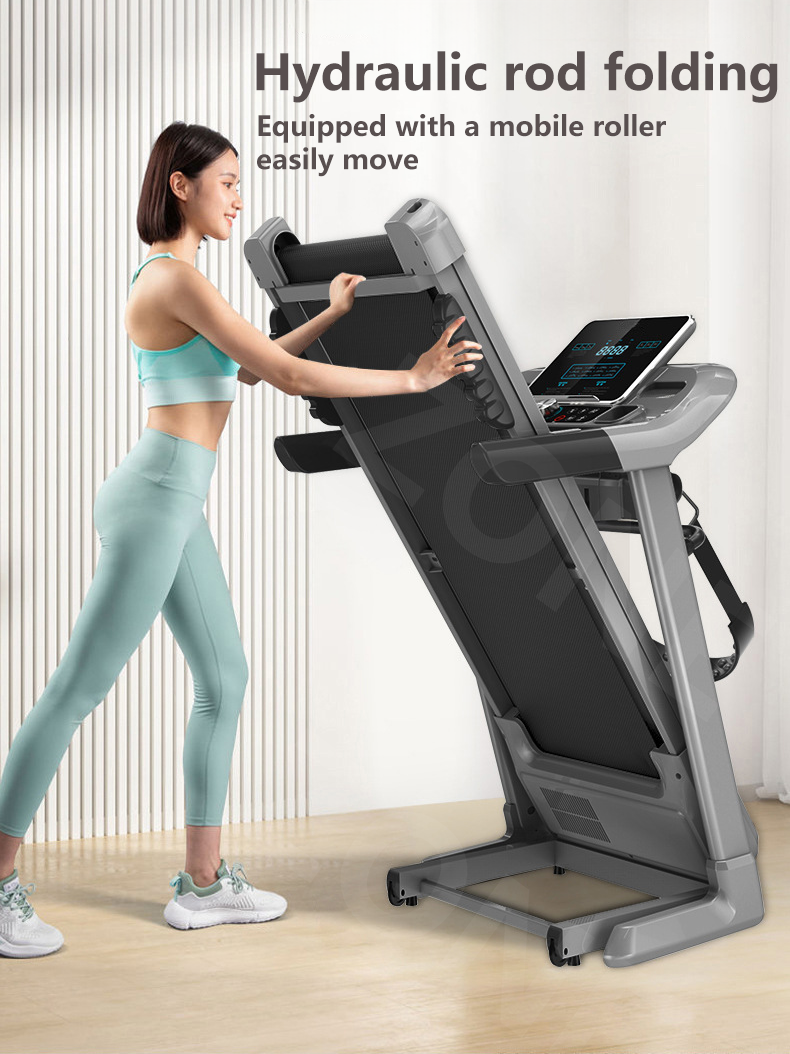 Electric Treadmill Treadmill Heavy duty 15km/h Bluetooth Foldable 350KG ...