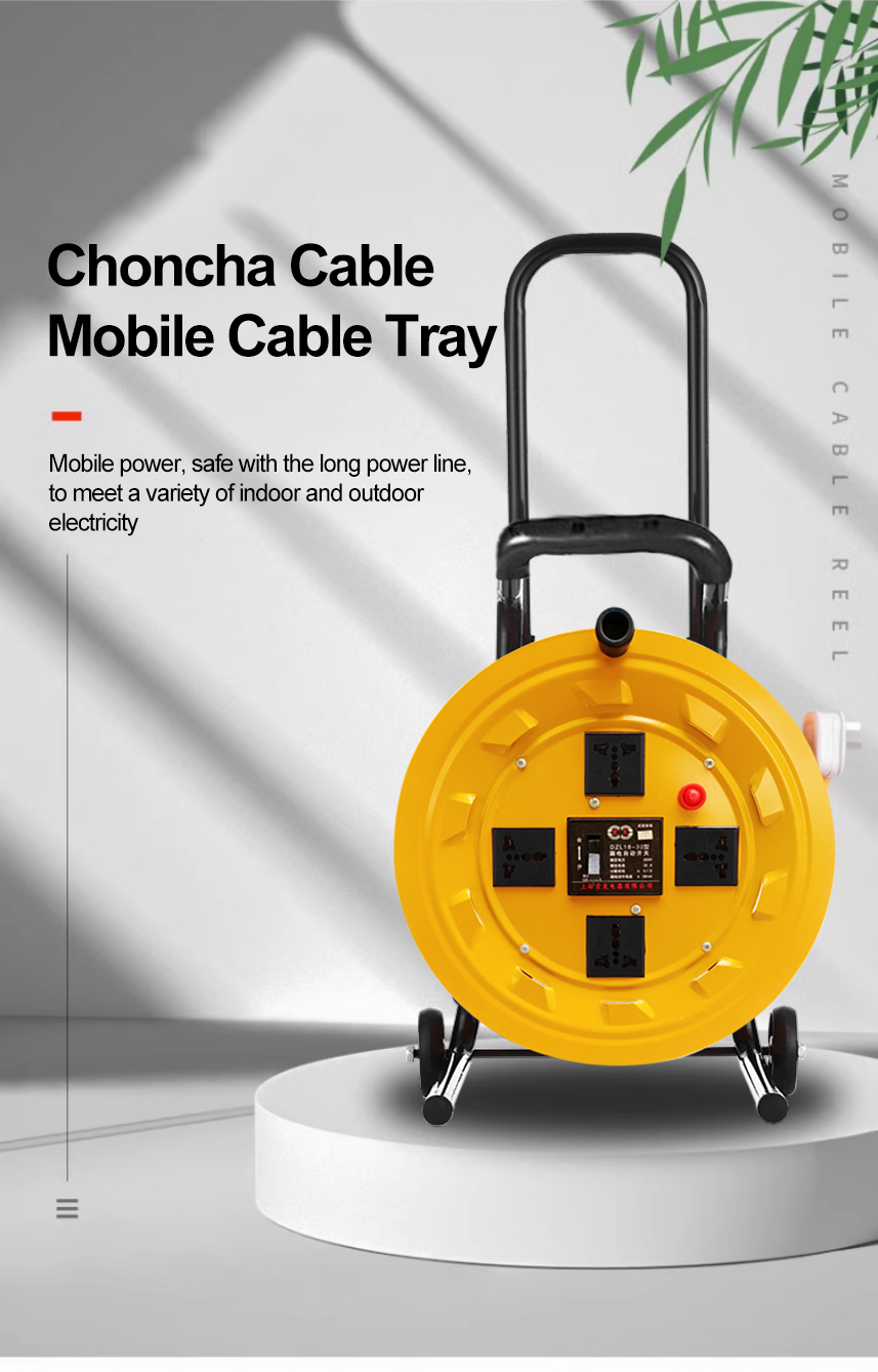 Cable Reel Extension Wheel Outlet AWG Heavy Duty IndustrialUniversal ...