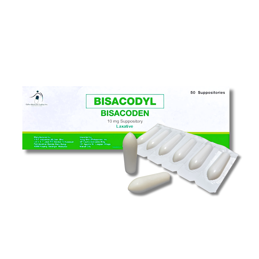 BISACODEN Bisacodyl 10mg - laxative suppository for constipation 10pcs ...