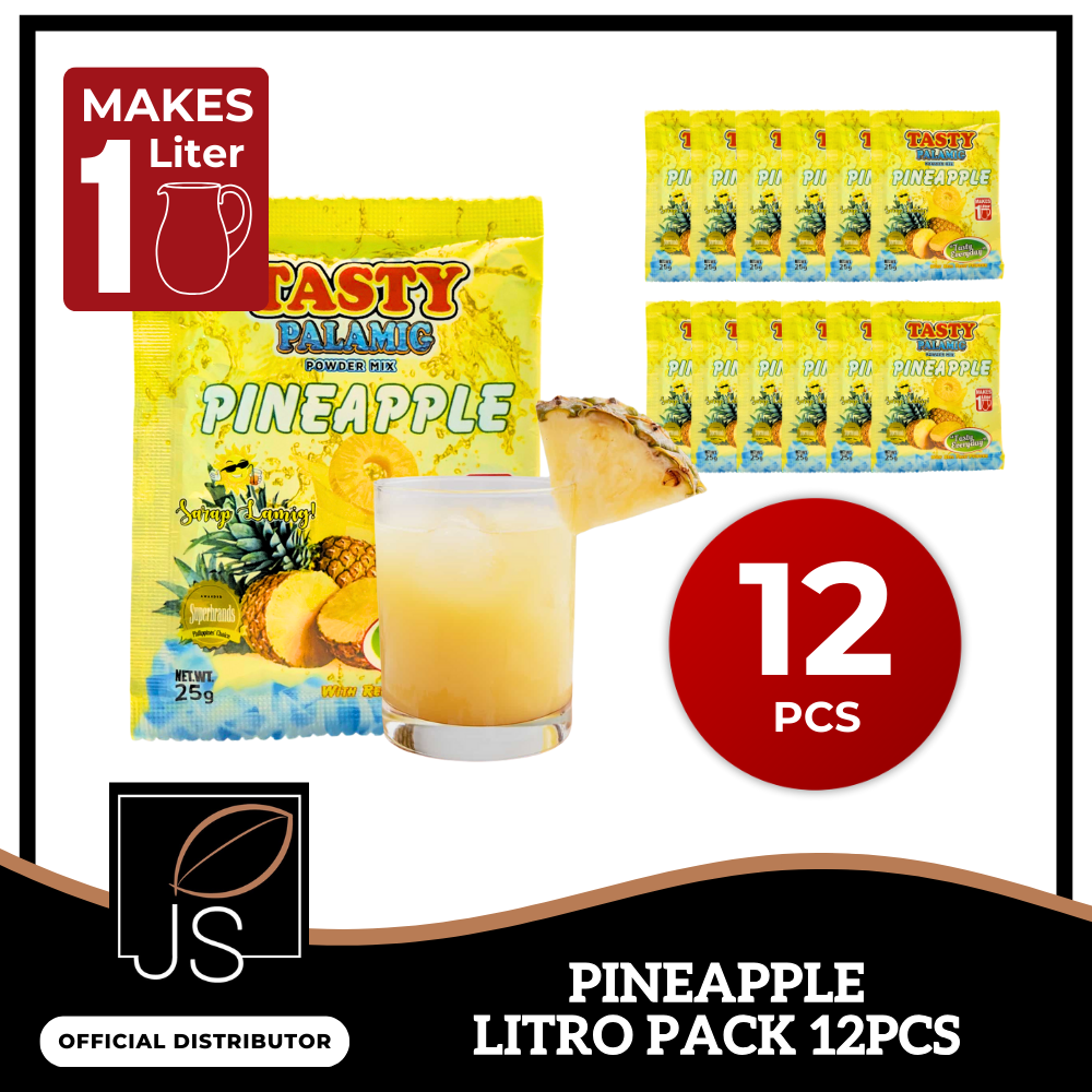 Tasty Palamig Litro Pineapple 25g x 12pcs | Shopee Philippines