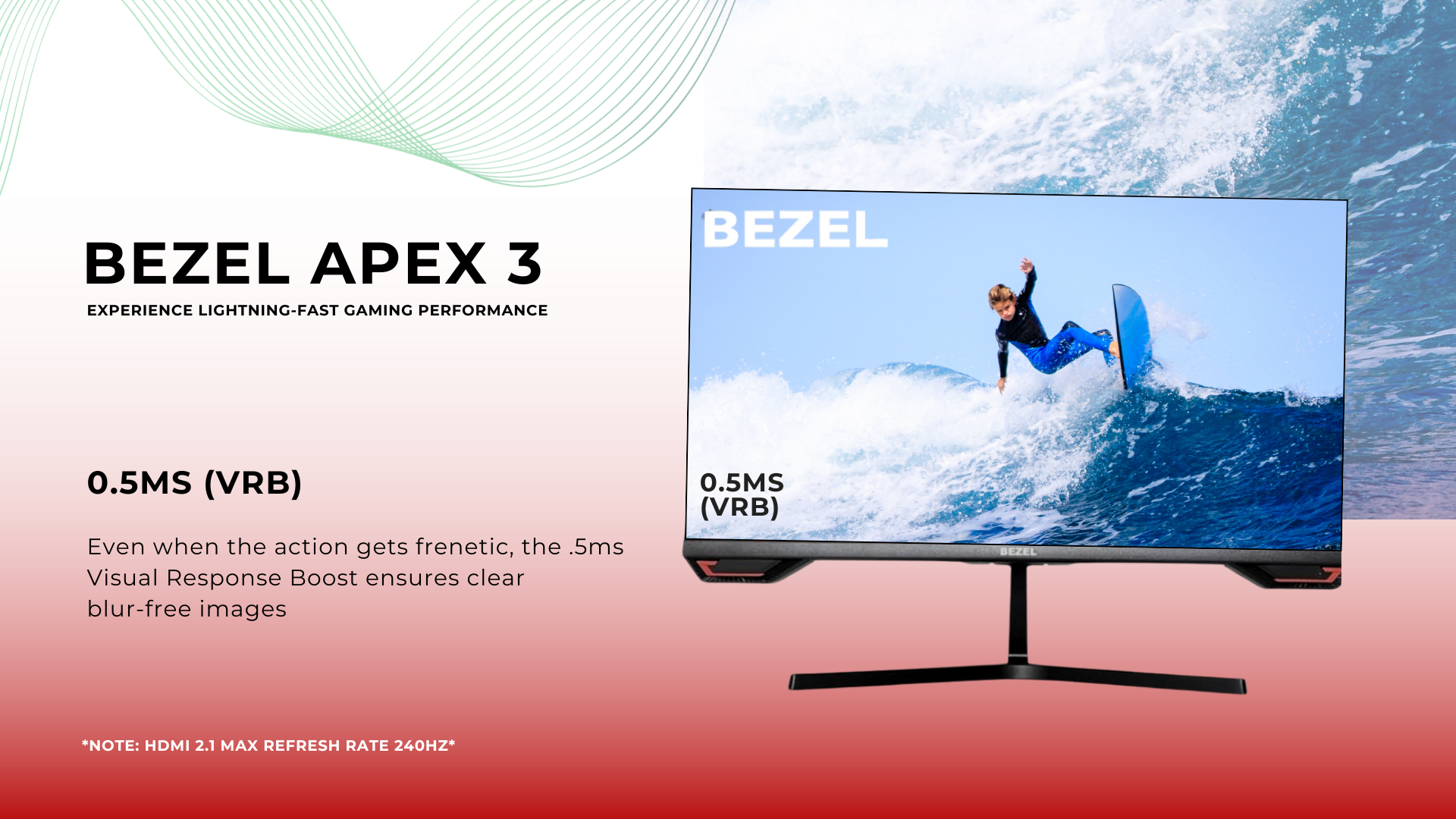 Bezel Apex 3 - 24" 300HZ FAST IPS Gaming Monitor | Shopee Philippines