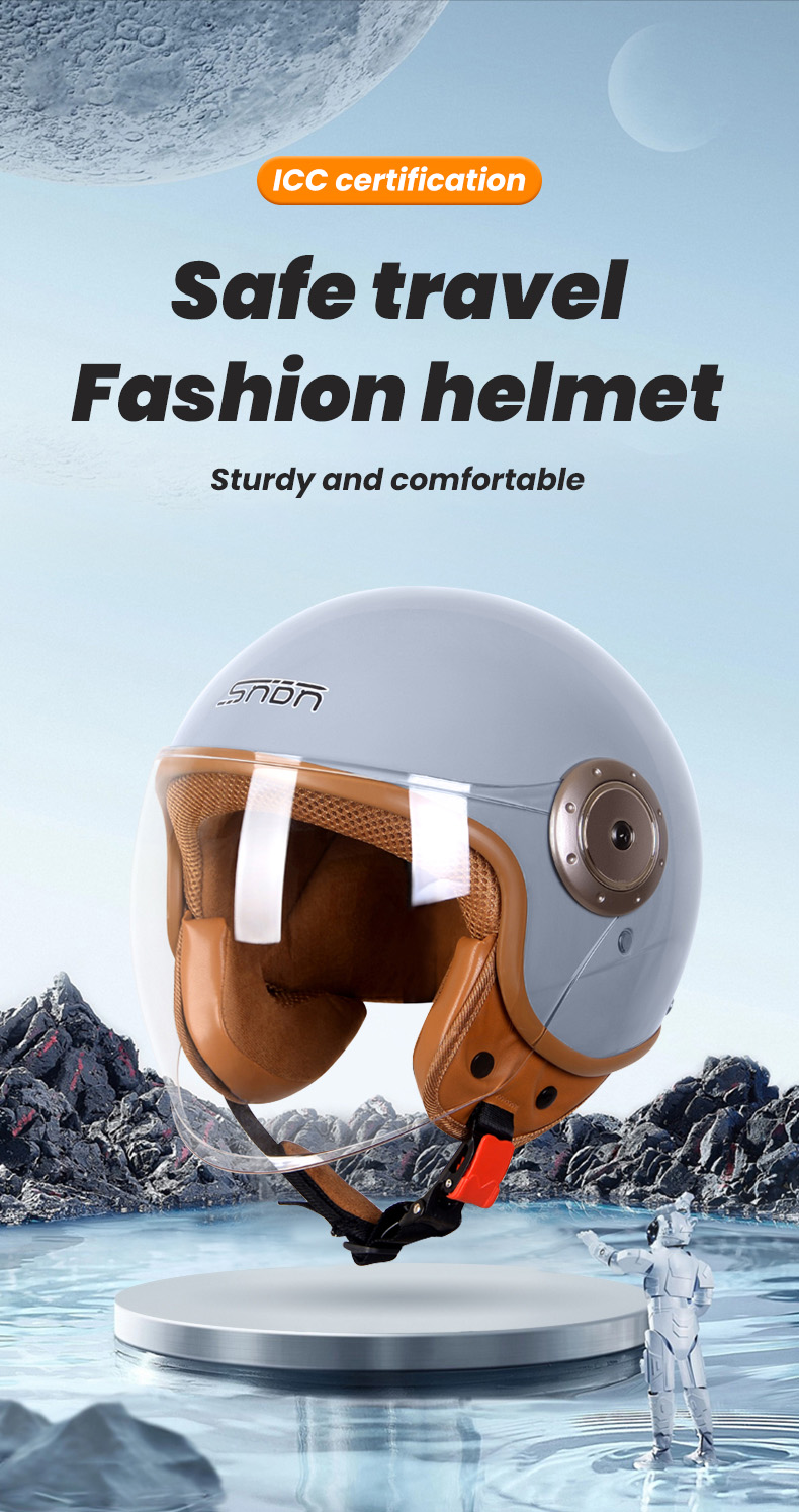 NEVA Original Motorcycle Classic Helmet Vintage Retro Unisex Open Face ...