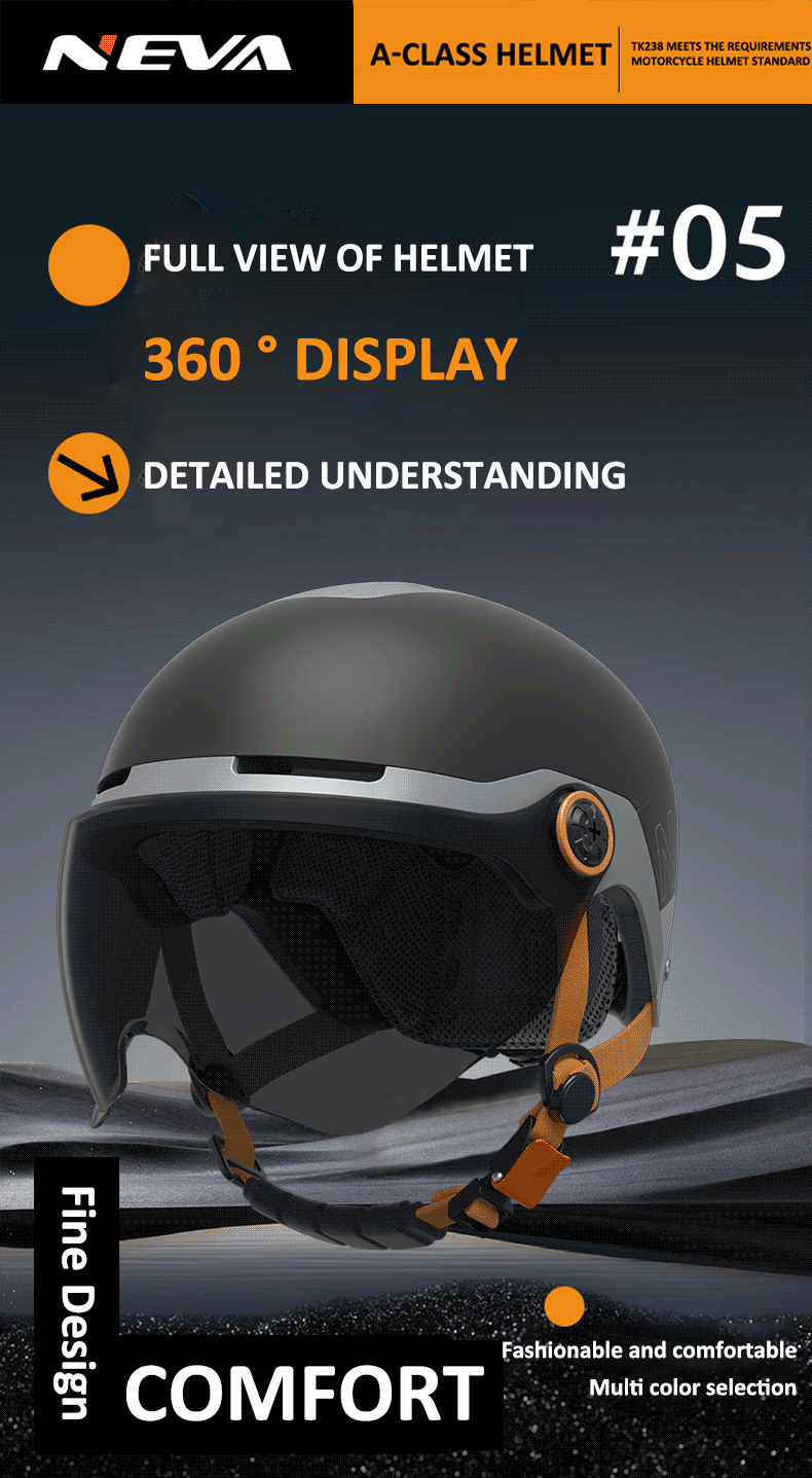 NEVA Original Couple Motorcycle Helmet Half face Unisex with Icc ...