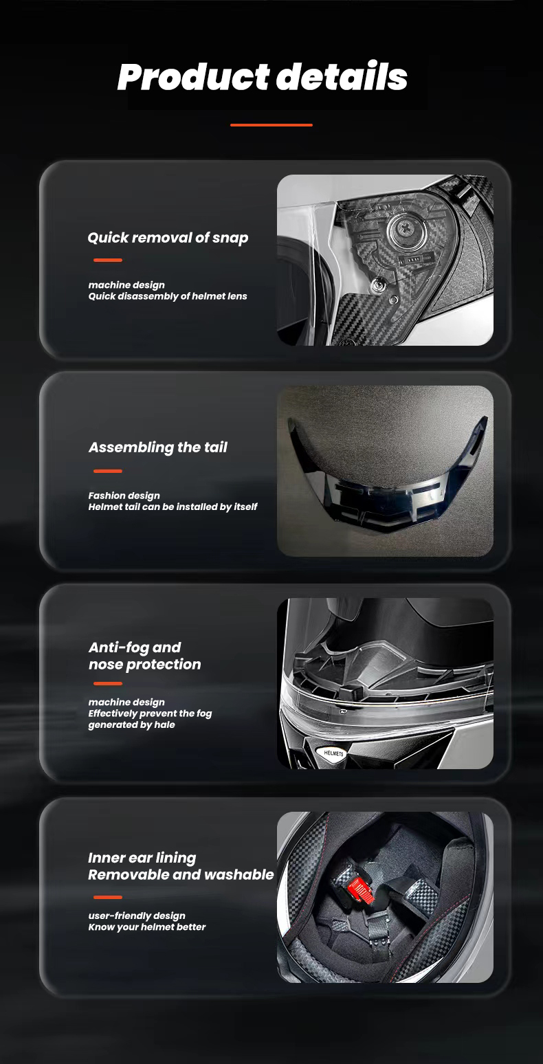 Anak Original Motorcycle Full Face Helmet Dual Visor With ICC Sticker ...