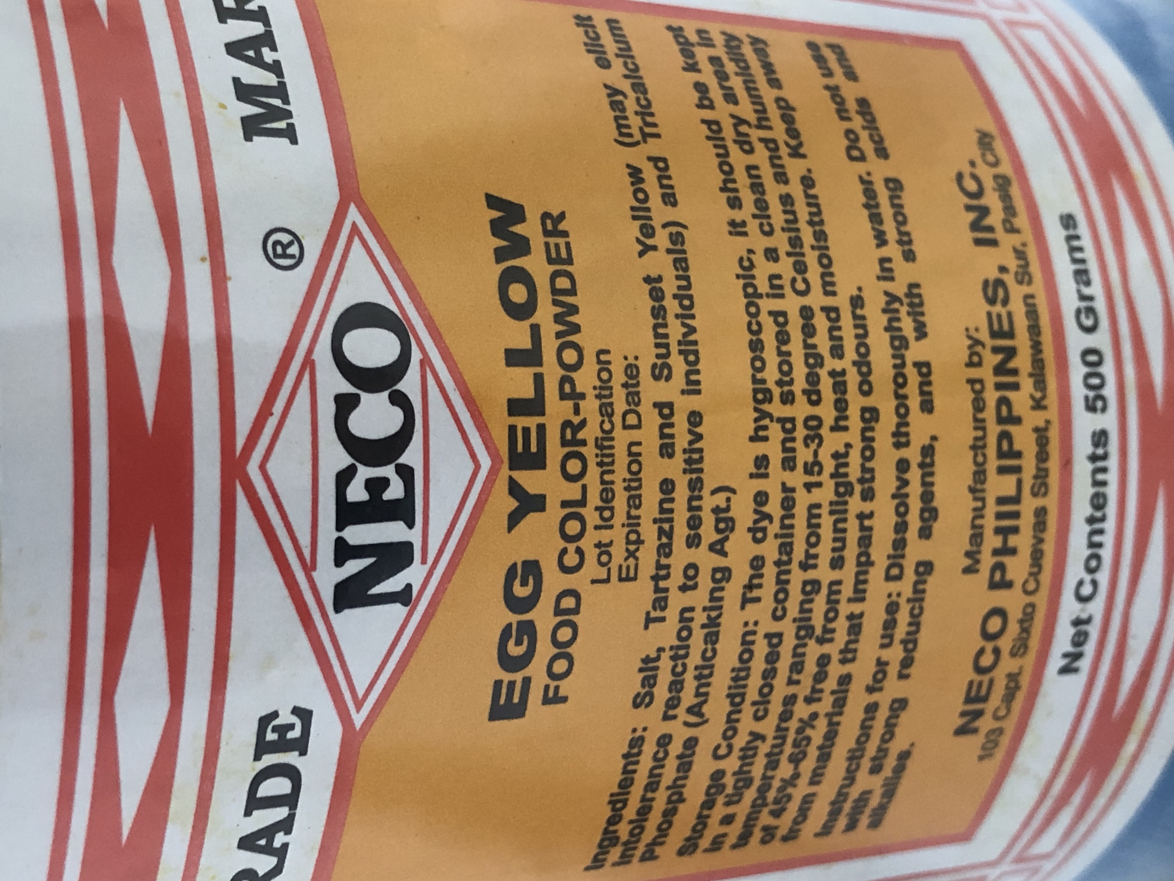 NECO FOOD COLOR POWDER 500G | Shopee Philippines