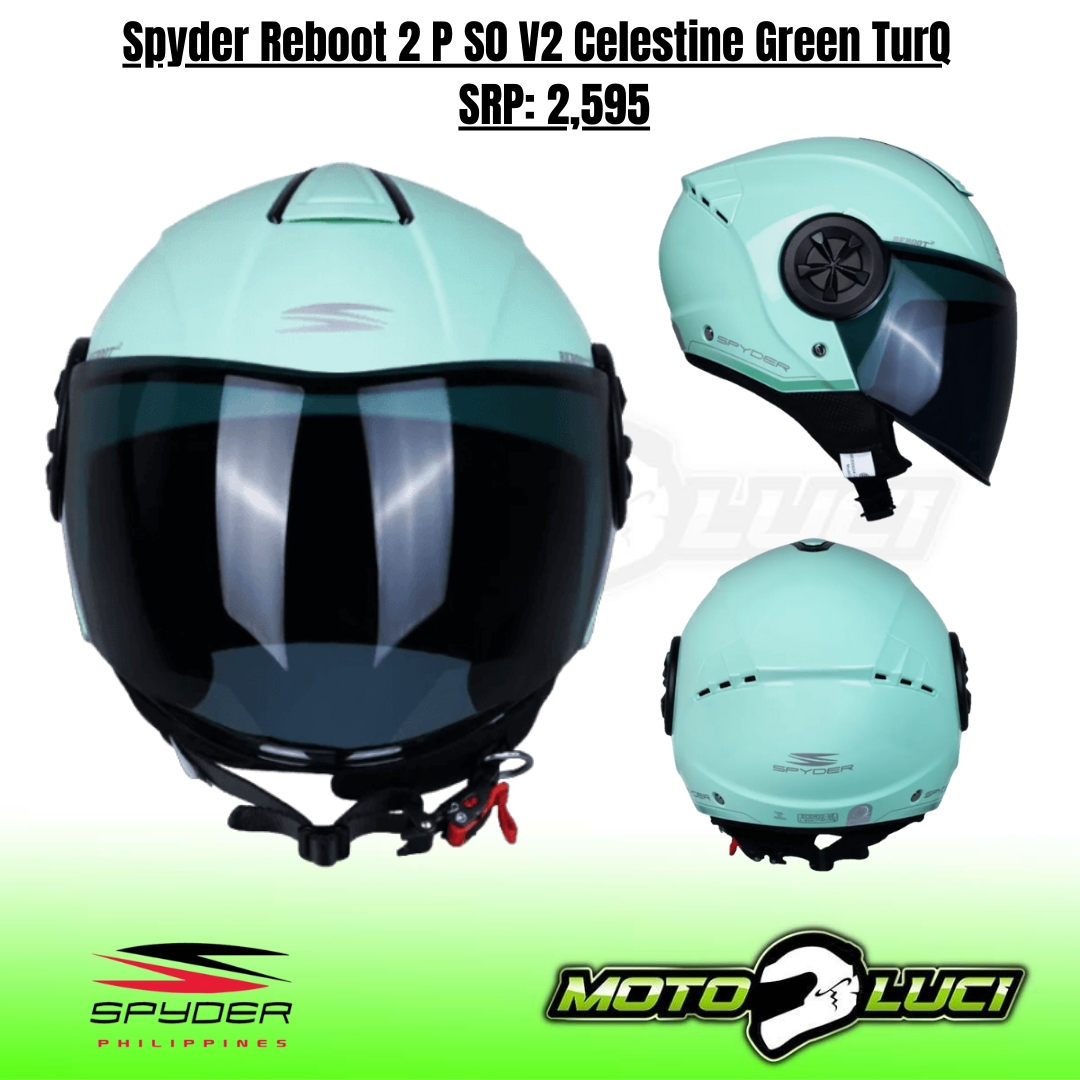 Spyder Reboot 2 P S0 V2 Open Face Helmet ( Free Clear Visor ) | Shopee ...