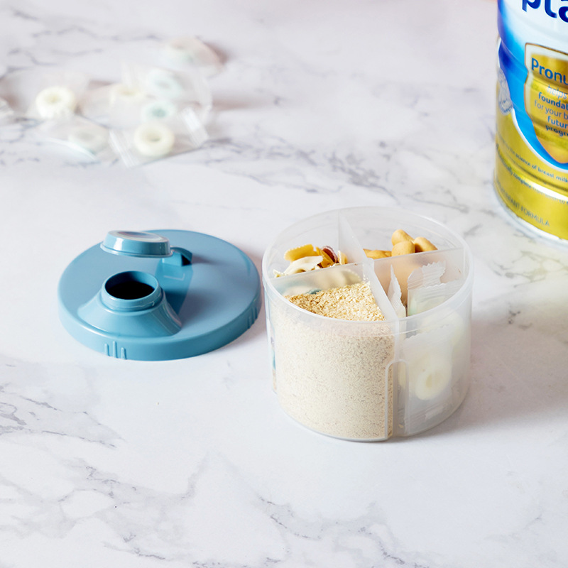 240Ml Baby Milk Powder Dispenser 4-Grids Food Storage Box Portable Baby ...