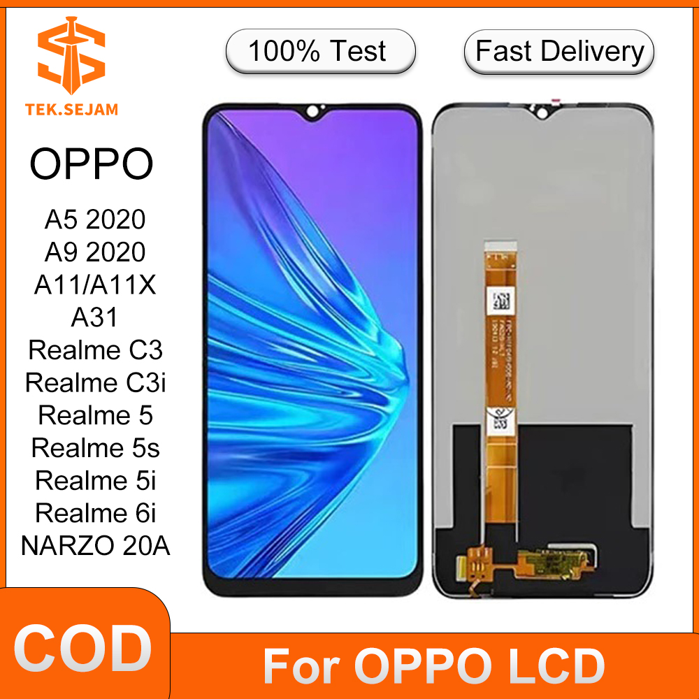 OPPO Realme LCD Realme C3 C3i Realme 5 5s 5i 6i A5 A9 2020 LCD Display ...