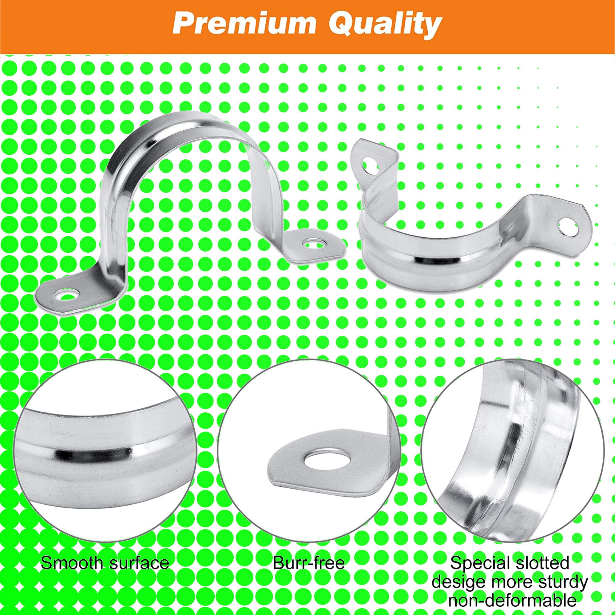 G.I CONDUIT METAL CLAMP 1/2" TO 2" - 2 HOOK (SOLD PER 10 PIECES ...