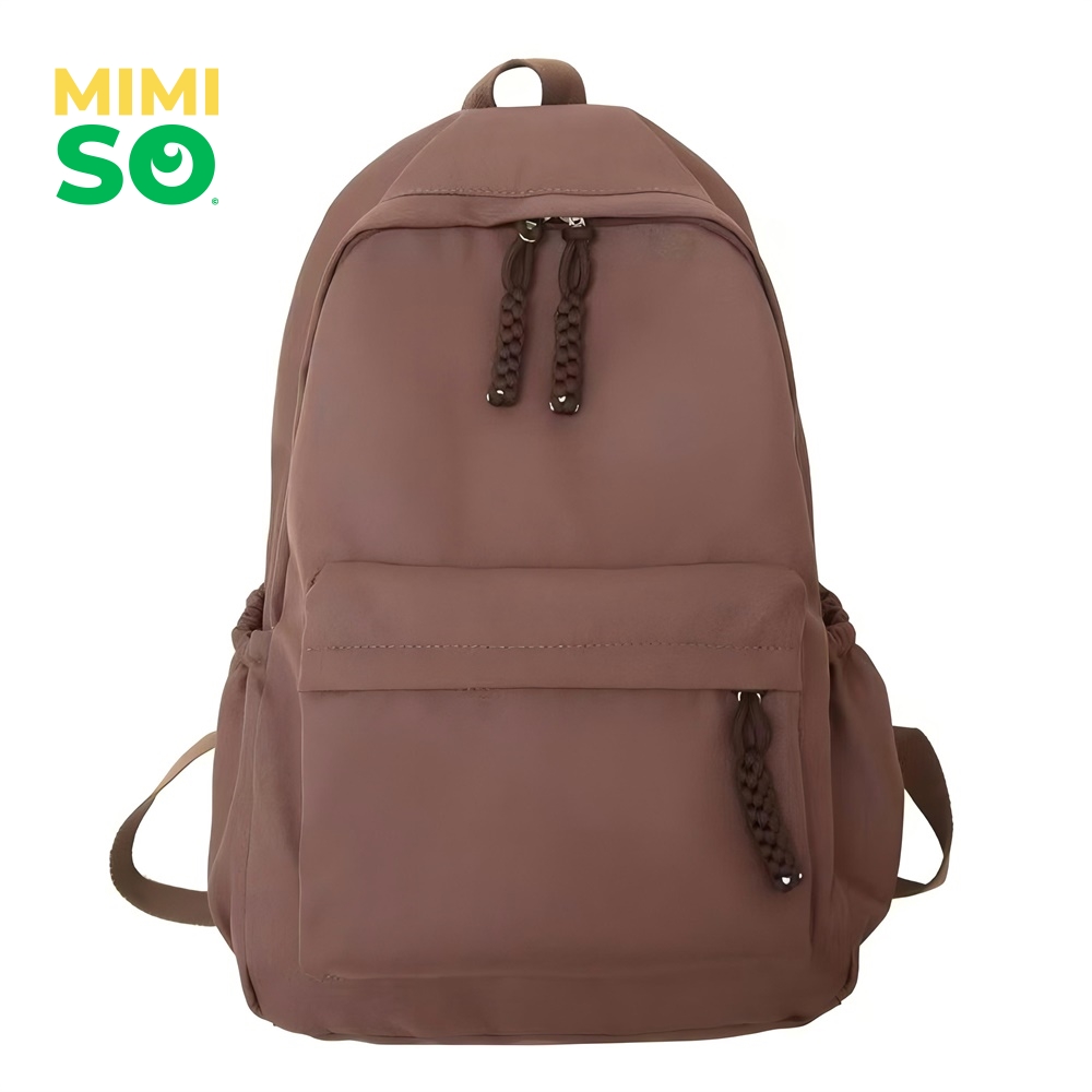 MIMISO Women Backpack Waterproof School Bag Solid Color Large Capacity ...