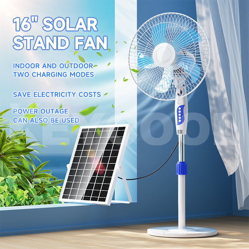 Keycool Solar Electric Fan With Panel Original Solar Powered ...