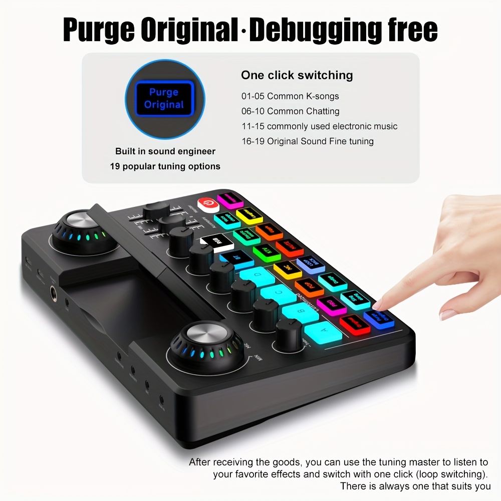 F668 high quality Sound Card with microphone condenser Complete set for ...