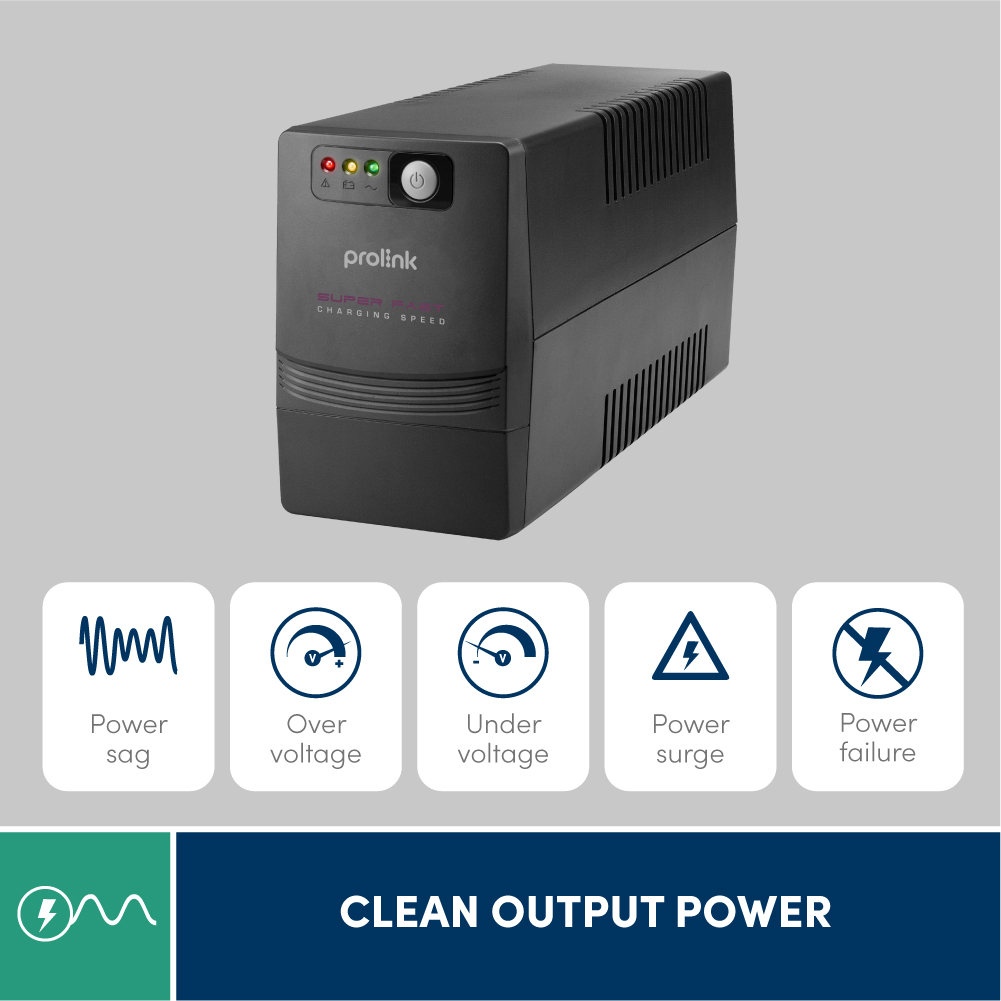 PROLiNK PRO2000SFCU 1200W - 2000VA UPS with AVR Uninterruptible Power ...