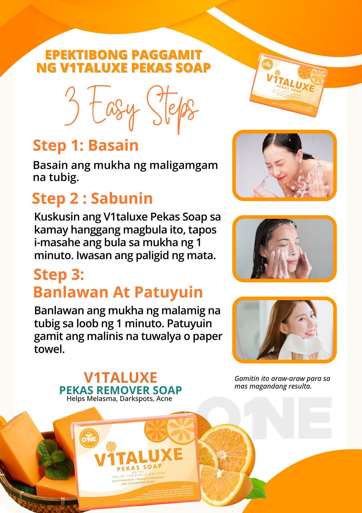 V1taluxe Melasma Pekas Soap-Dark Spots,Melasma,Pekas,Hyperpigmentation ...