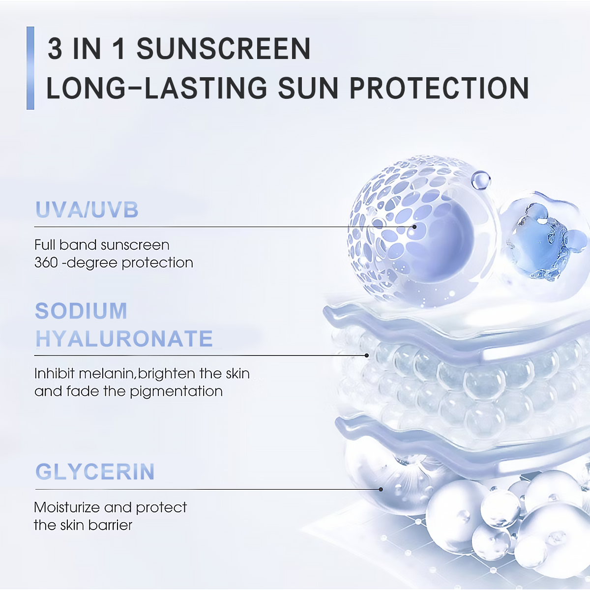 WORADA Lotion spf50 pa+++ Body Lotion sunblock body Whitening Hydrating ...