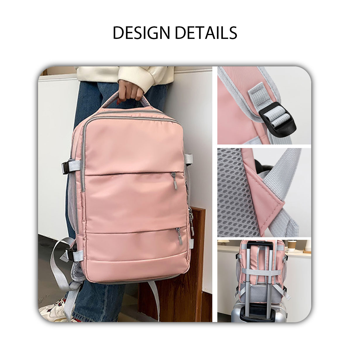 Korean version women's backpack large capacity travel backpack ...