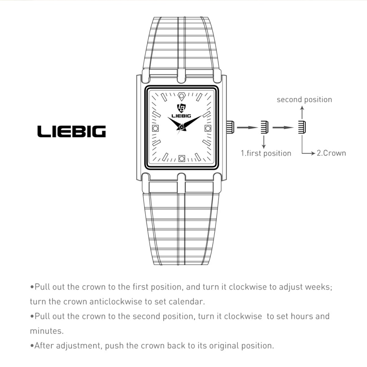 【BEST PRICE】LIEBIG L1018 Watch For Woman 30m Waterproof Quartz ...