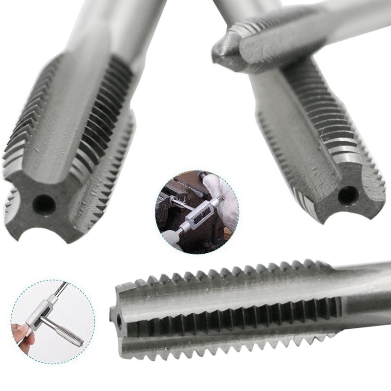 Hand Tap Set M3-M12 Metal Hand Screw Set Machine Screw Thread Metric Plug Tap Drill Bit Kit ...