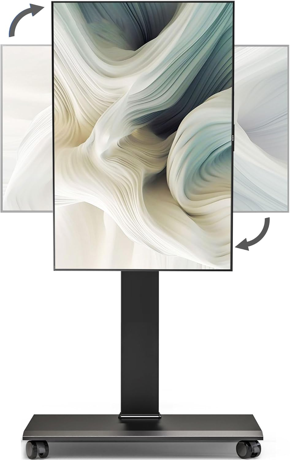 FRFHZR TV Stand Monitor Horizontal/Vertical Rotation 26-70 Inch Screen ...