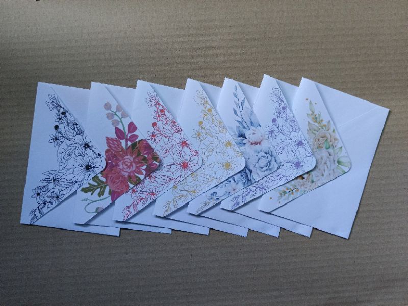 WHITE PRINTED WEDDING AND DEBUT INVITATION ENVELOPE 100GSM THICKNESS ...