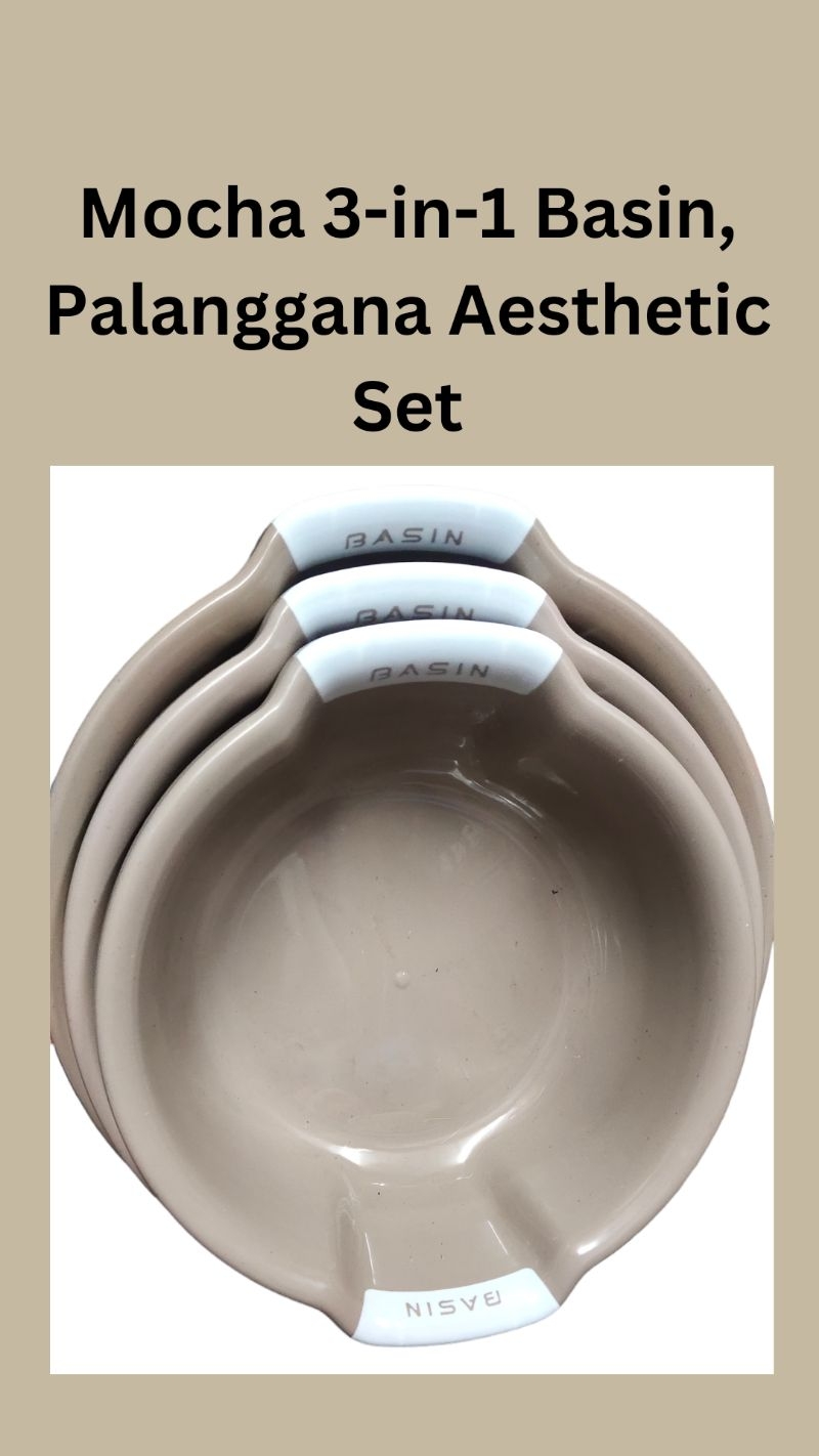 3-in-1 plastic Basin, Palanggana Aesthetic Set | Shopee Philippines