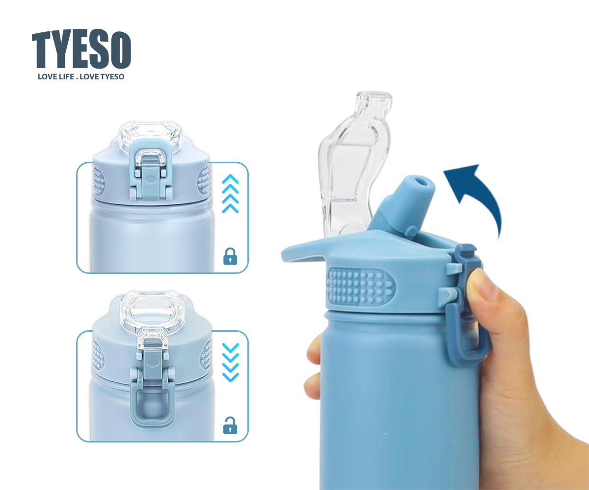 TYESO (20oz/25oz) Sip Bottle Vacuum Insulated Tumbler with Straw in ...
