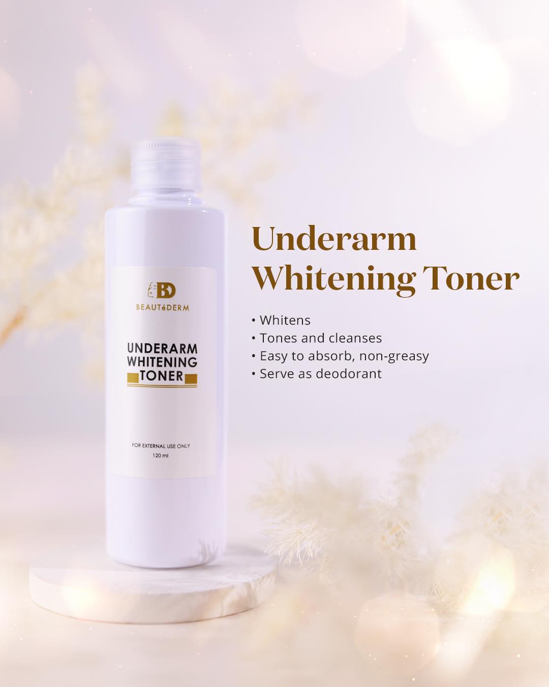 BEAUTeDERM Underarm Toner 120ml Promo Buy 1 Take 1 | Shopee Philippines