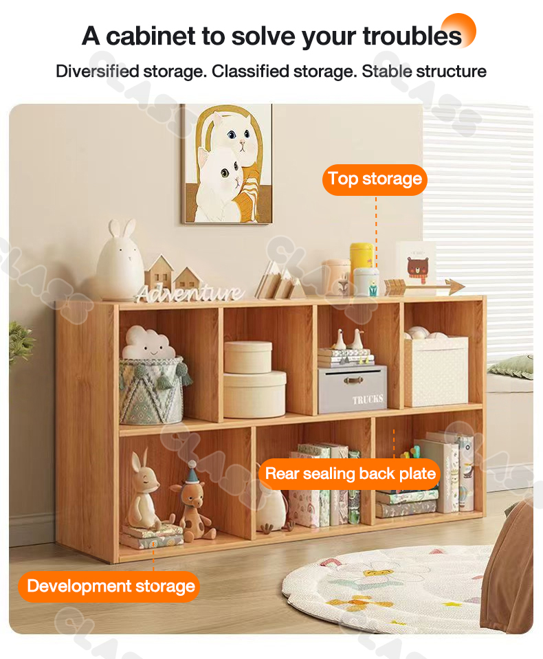 【24 Hours Shipped】Wooden Book Shelf Organizer Multifunctional Bookshelf ...