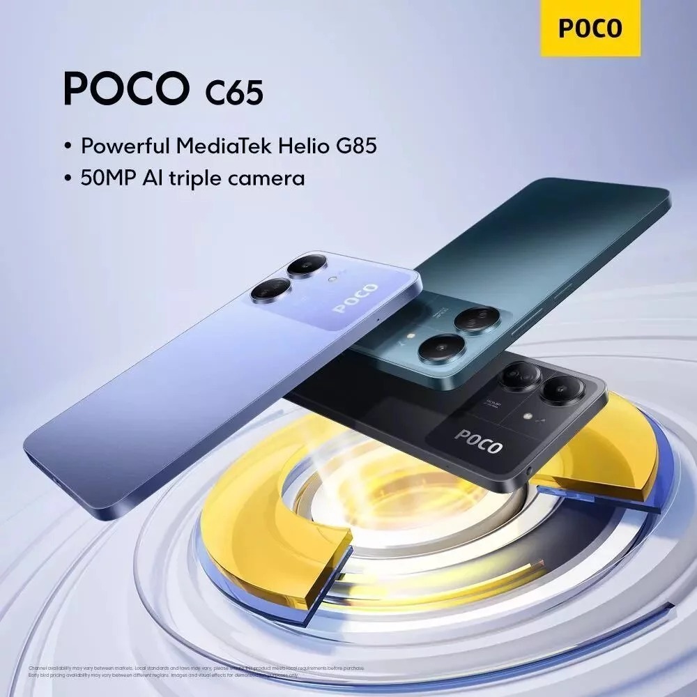 POCO C65 SMART PHONE 8GB+256GB 50MP AI TRIPLE CAMERA SMOOTH 6.74" 90HZ DISPLAY MASSIVE GLOBAL ...