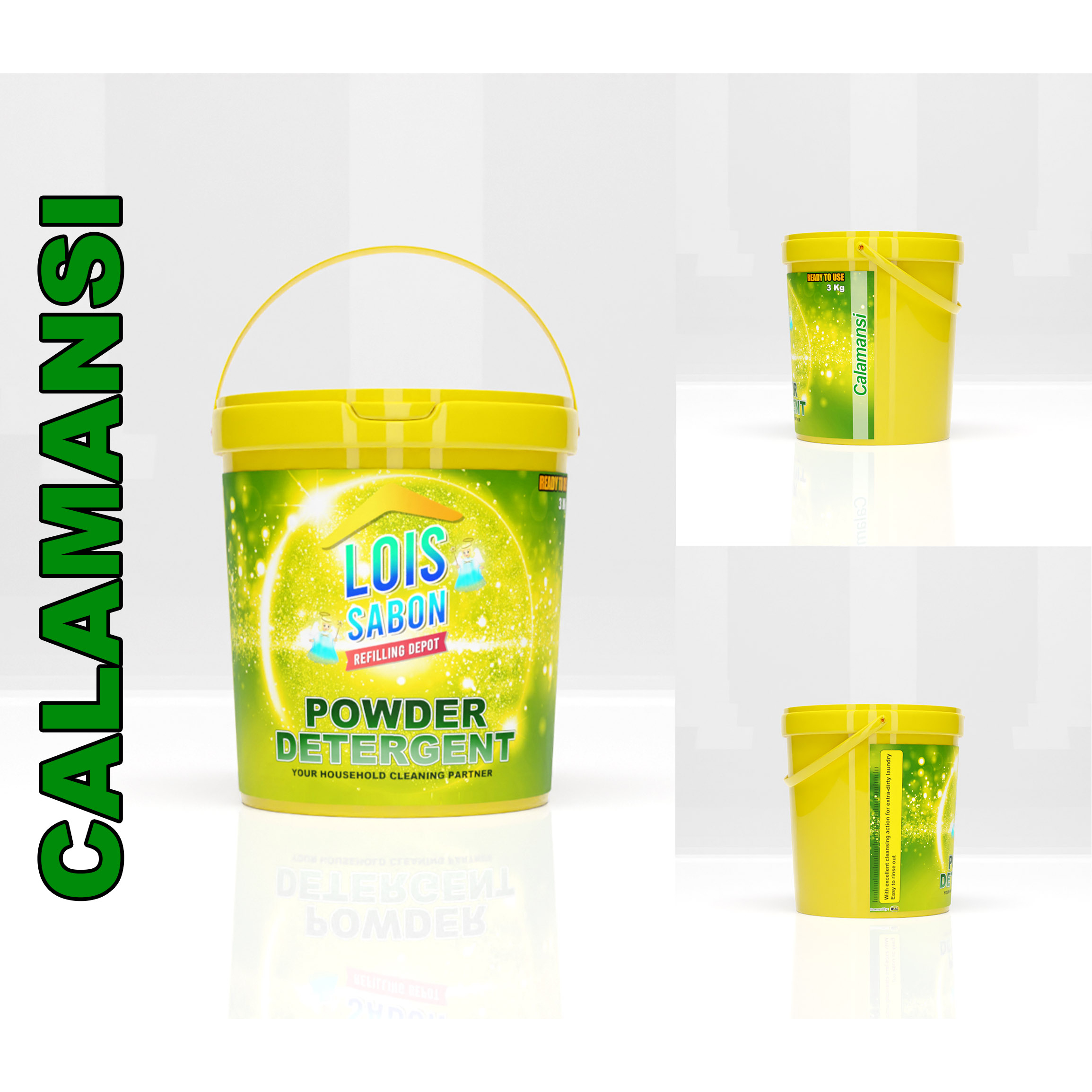 Bucket Powder Detergent 3KG (READY TO USE) | Shopee Philippines