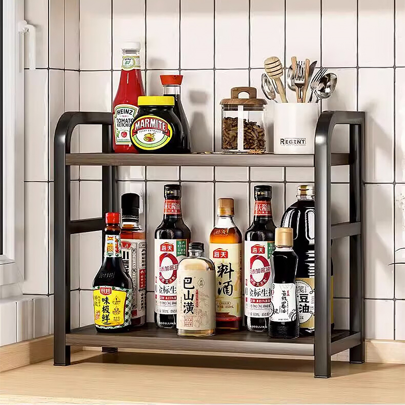 Condiment Seasoning Storage Organizer For Kitchen Multi-furniture 2Tier ...