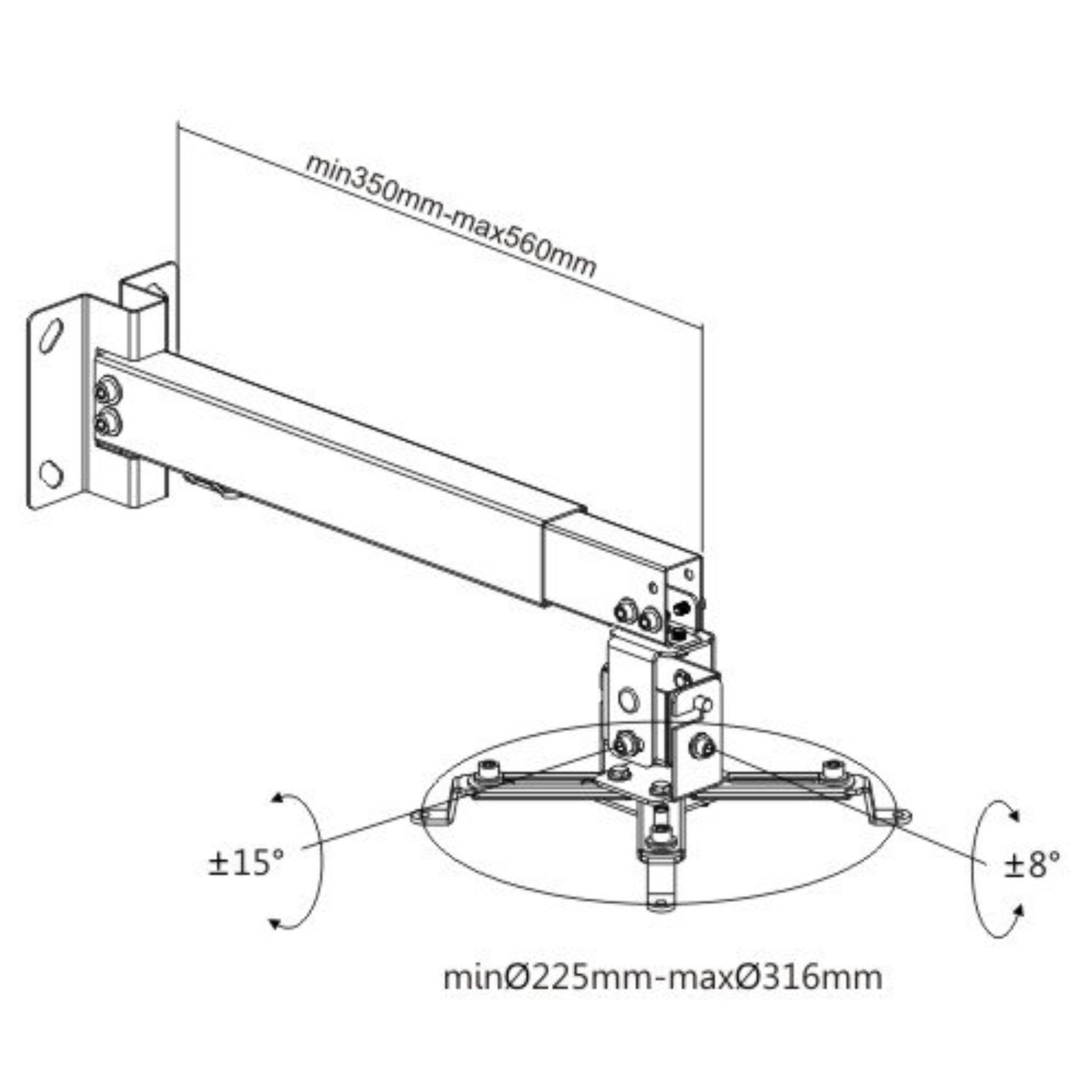 Universal 3 in 1 Projector Bracke Adjustable Projector Ceiling And Wall ...