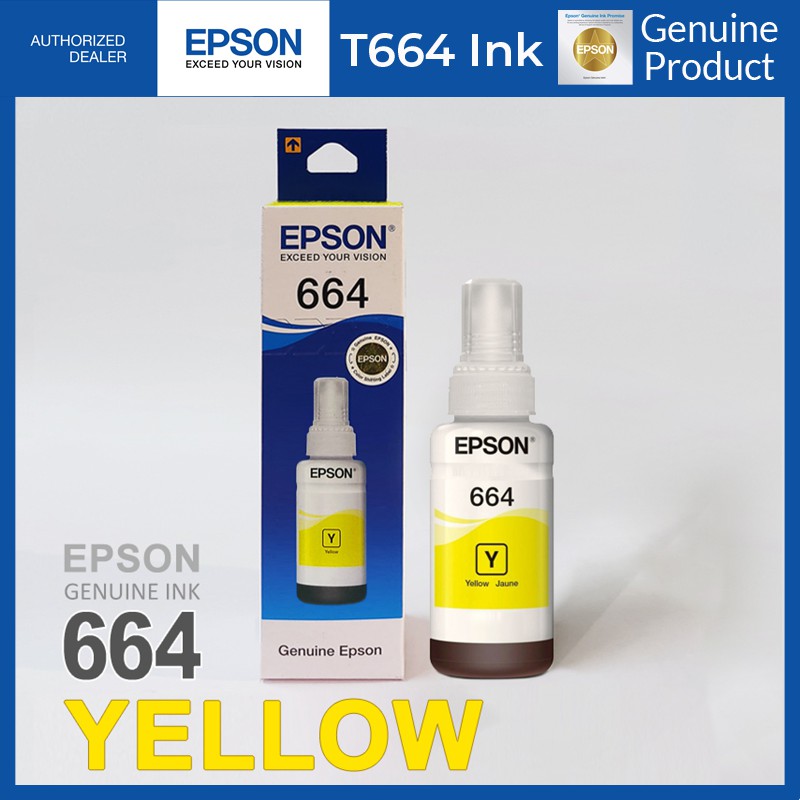 Original Epson Ink T664 Refill Ink For L121/L120/L220/L350/L565 Dye ink ...