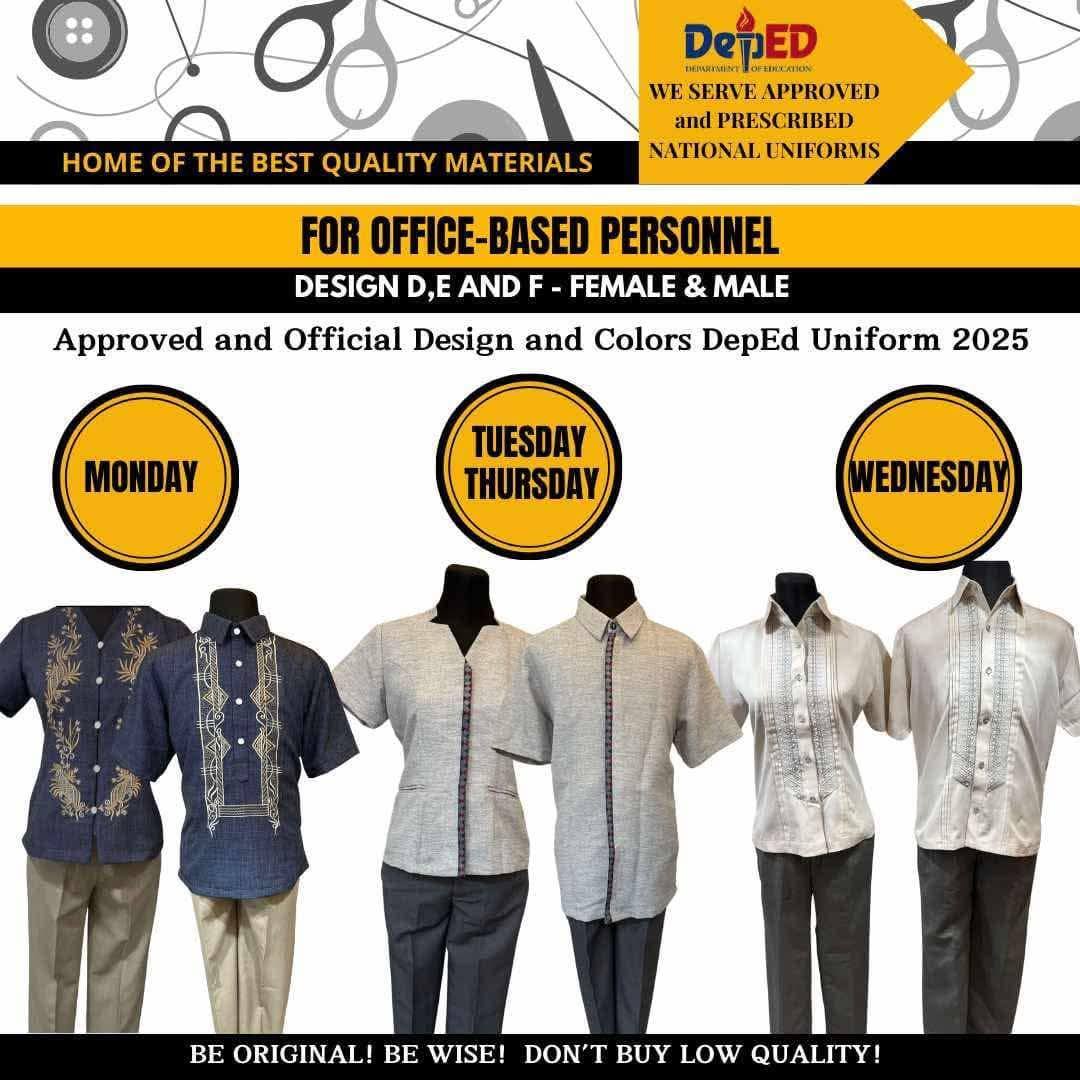 Ready To Wear POLO for Men DEPED Uniform 2025 MONDAY ASEAN Inspired ...