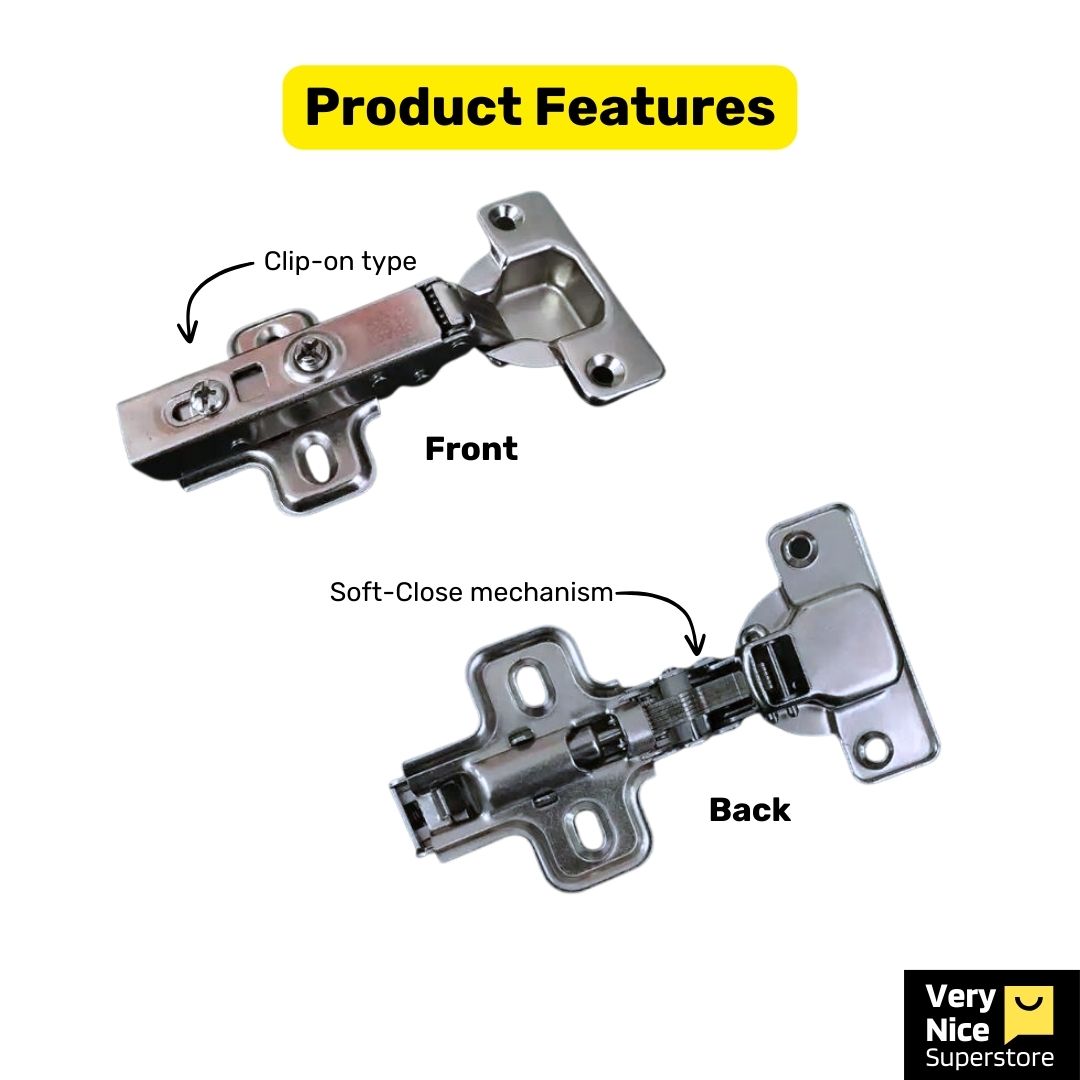 (2PCS) Soft Closing Concealed Cabinet Hinge C1 C2 C3 w/ Screws | Shopee ...