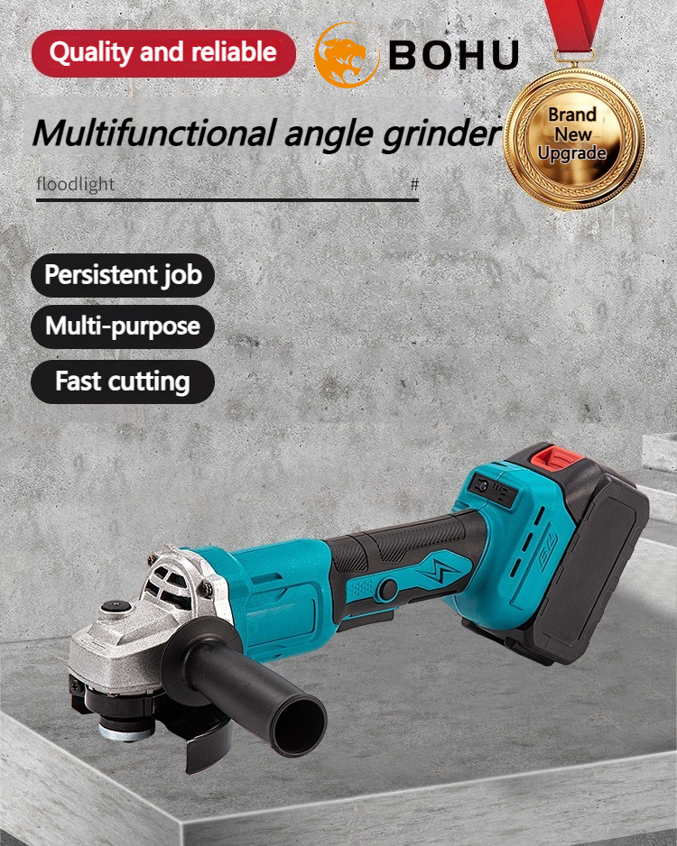 BOHU Cordless Angle Grinder Brushless motor 4inches Cutting angle ...