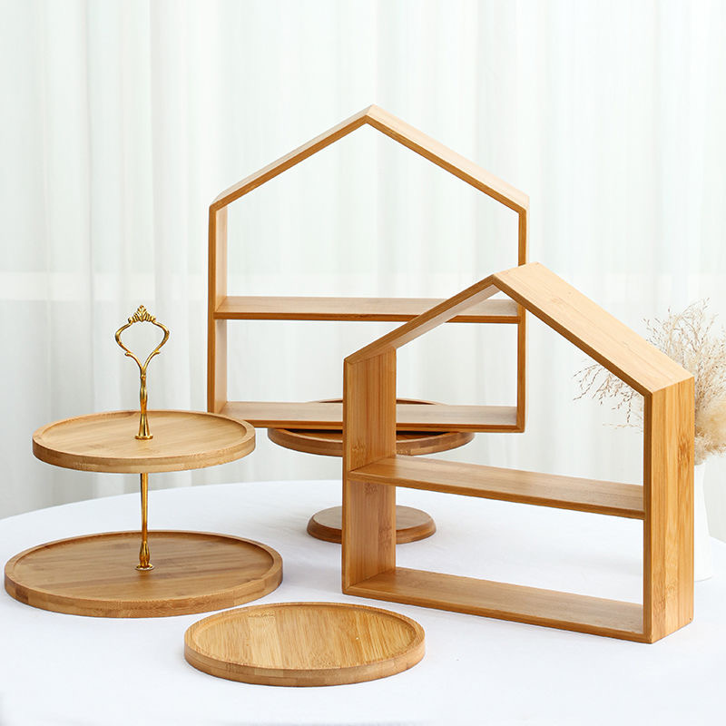 Wooden dessert Rustic Wooden Sweet Corner/Dessert/Candy Buffet Set ...