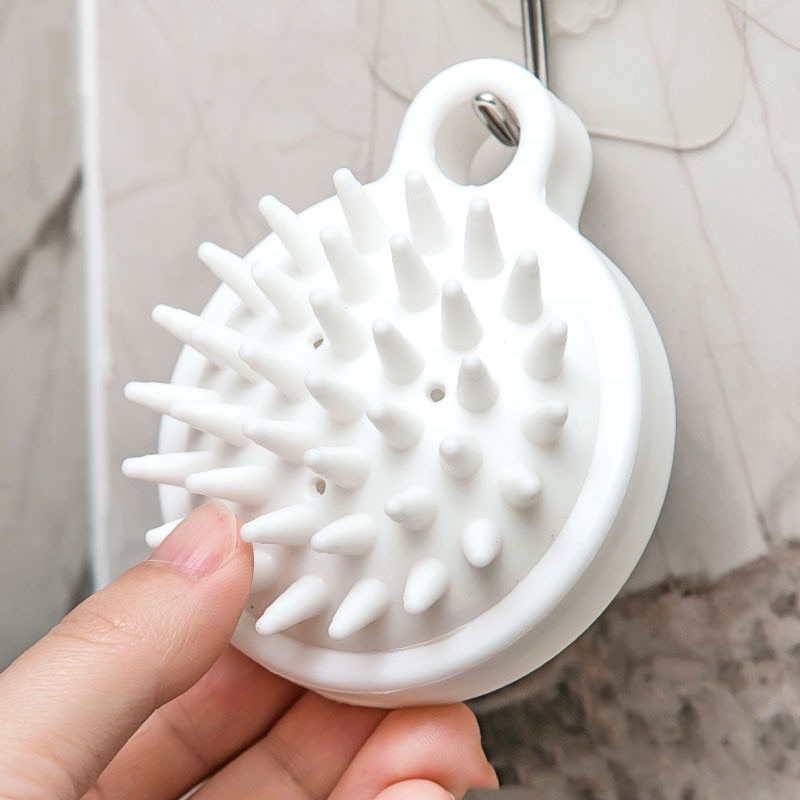 Japanese Silicone Shampoo Brush Scalp Massager Clean Scrub Comb Relieve ...