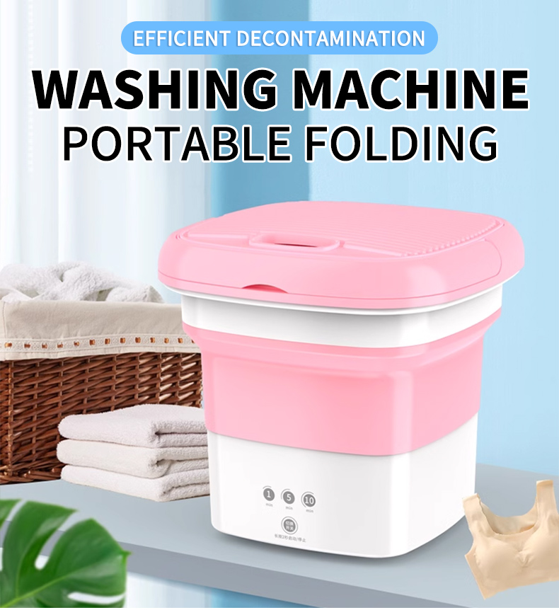 Mini Washing Machine Automatic Washing Machine 6L Elution Integrated ...