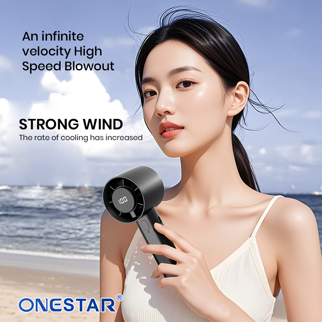 NSS BUY 1 TAKE 1 Handheld Fan 100Gear Speed High Speed Turbo MINI ...