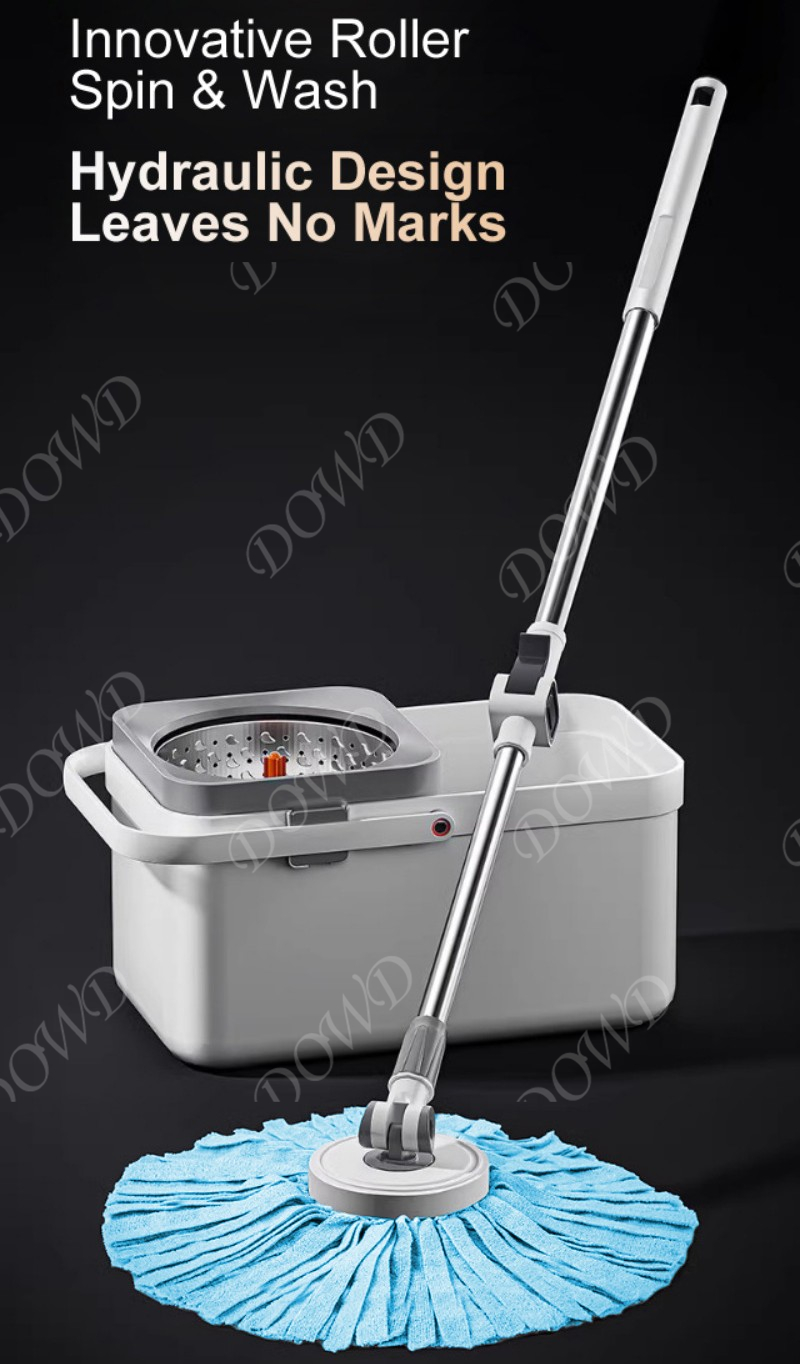 Dowd Spin Mop With Spinner and bucket Heavy duty 360 Easy Rotating Dual ...