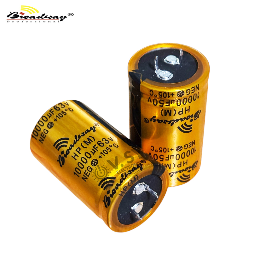 Original Broadway 10000uF 50V / 63V DC Electrolytic Capacitor 10000 uF 50VDC 63VDC 10000MFD ...
