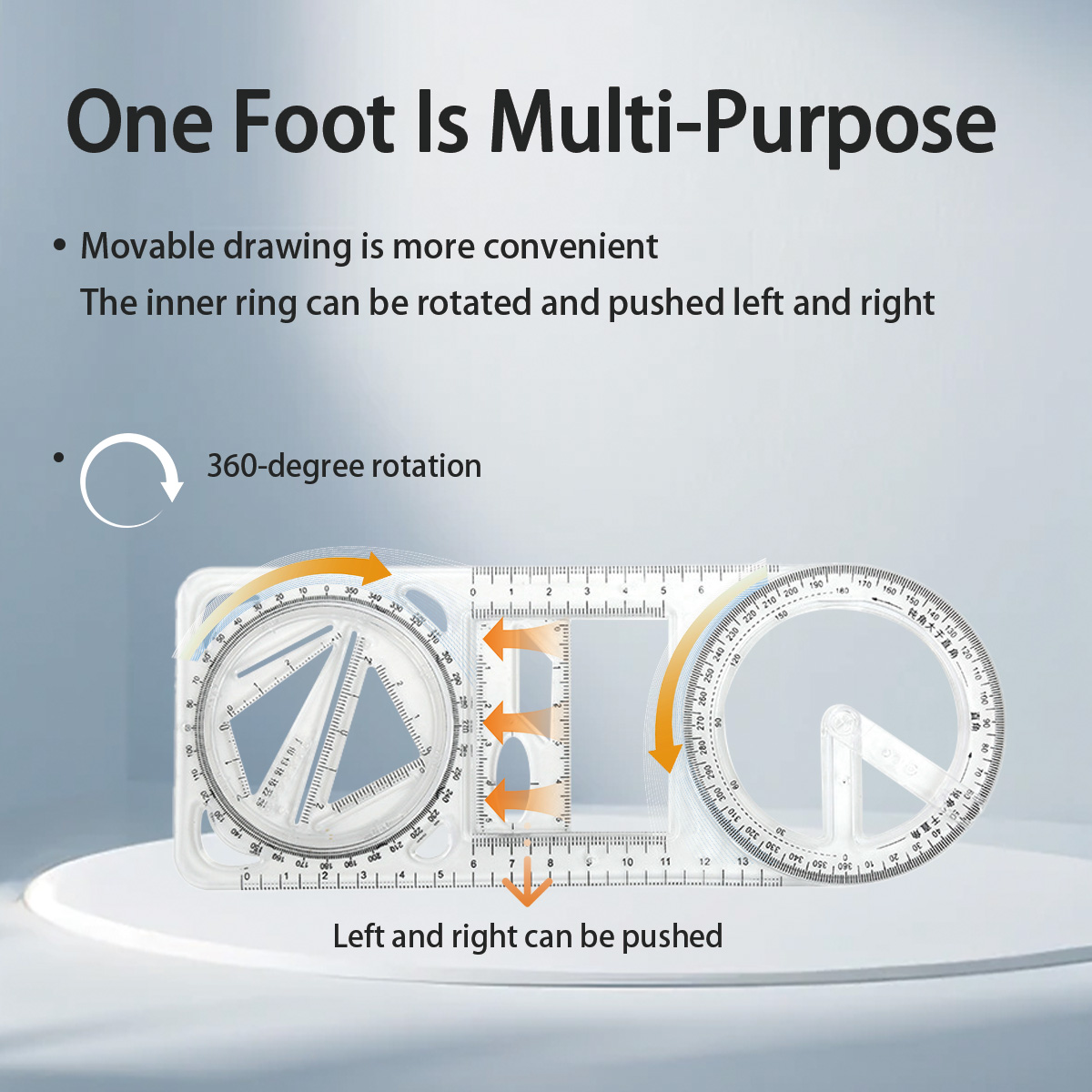 【Sulat Co..】Multifunctional Geometric Rulers Set Drawing Measuring ...